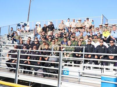 Mission, Texas police officers fill the stands at middle school ...
