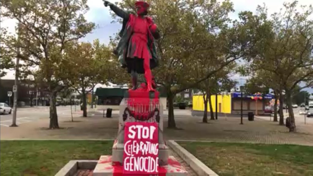 Providence Mayor Says He'd Consider Moving Vandalized Columbus Statue - CBS Boston