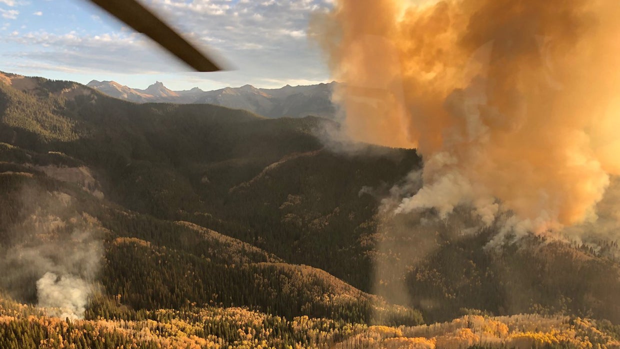 Wind Spreads Cow Creek Fire In Western Colorado - CBS Colorado