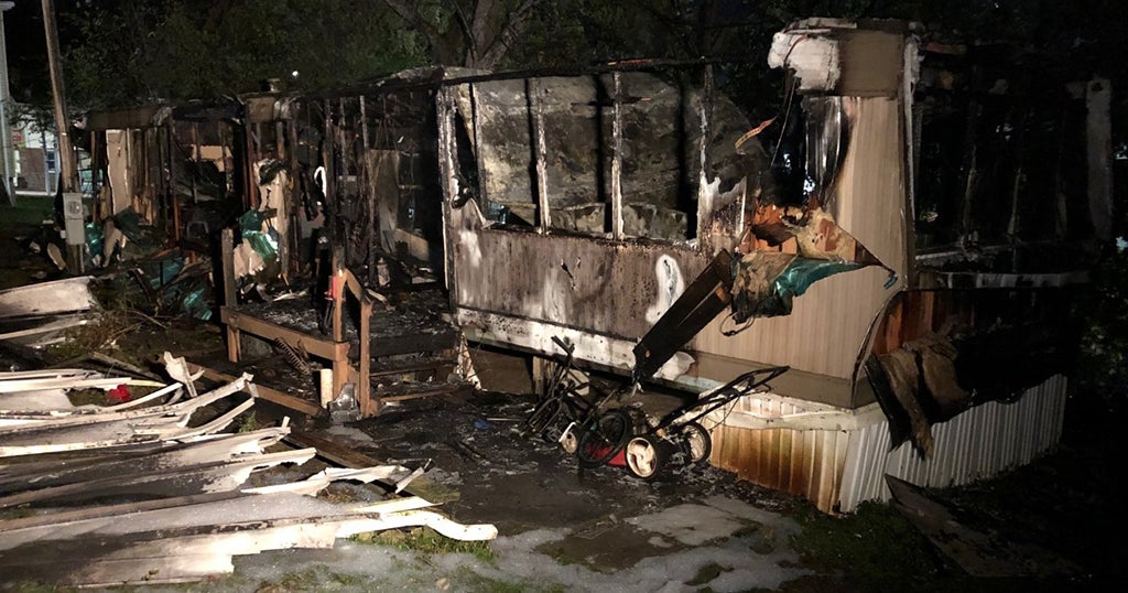 Trailer Home Destroyed In Butler Co. Fire - CBS Pittsburgh