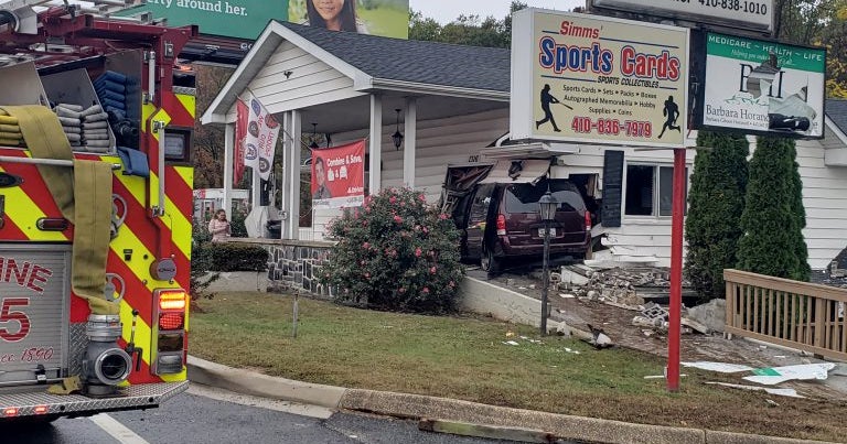 Chevy Minivan Crashes Into Bel Air Building After Steering Wheel ...