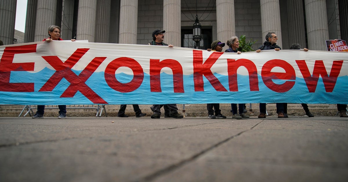 Exxon climate change lawsuit: Trial begins in New York on Tuesday - CBS News