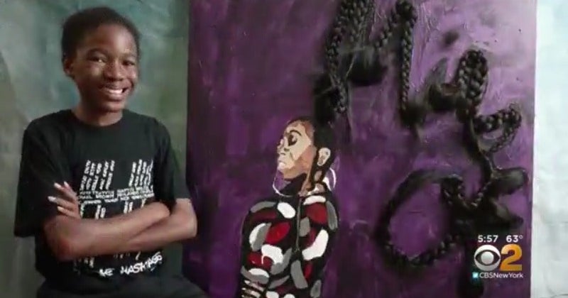 Teen Social Media Sensation Uses His Art To Combat Bullying - CBS New York