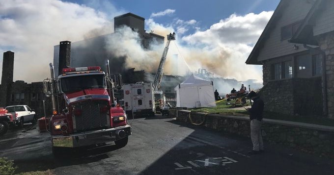 Wind-Whipped Fire Destroys Majority Of Historic Pocono Manor Resort ...
