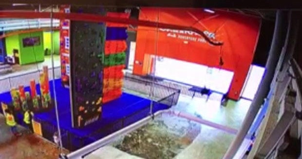 Boy's Fall Of More Than 20 Feet From Zip Line Ride Caught On Video ...