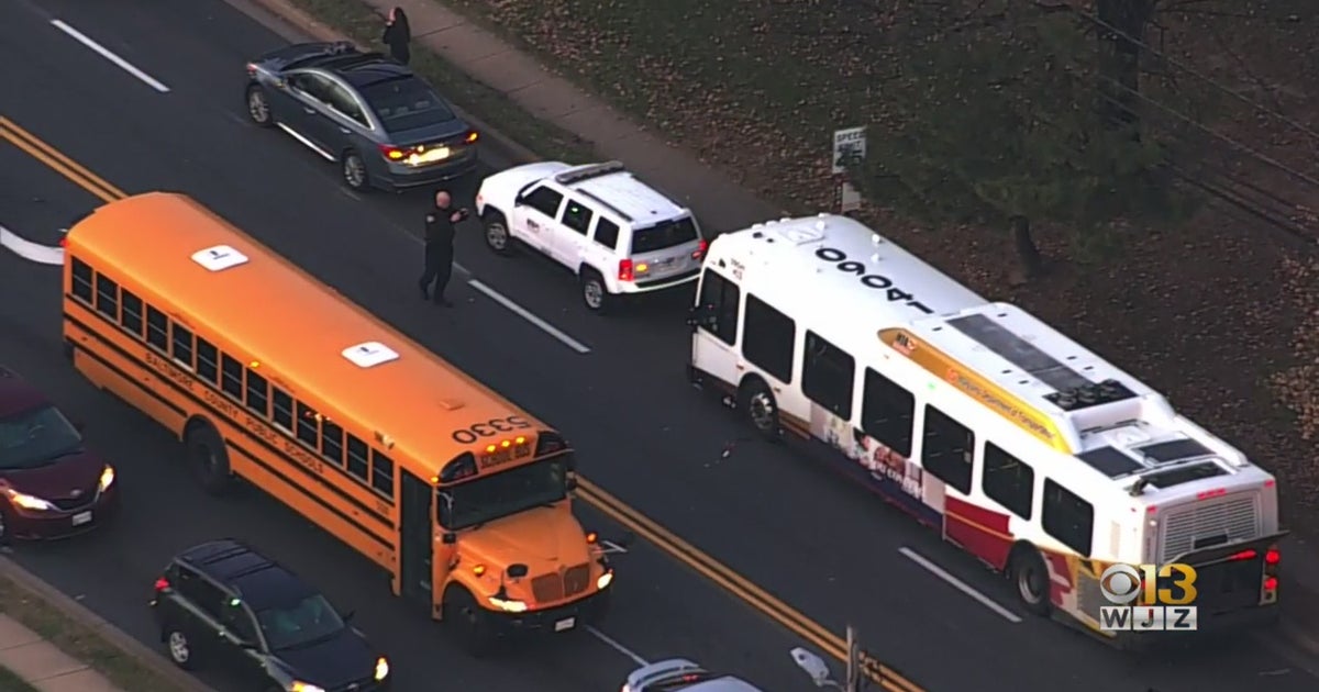 14 Injured After MTA Bus, 3 Cars Collide In Middle River, Baltimore ...