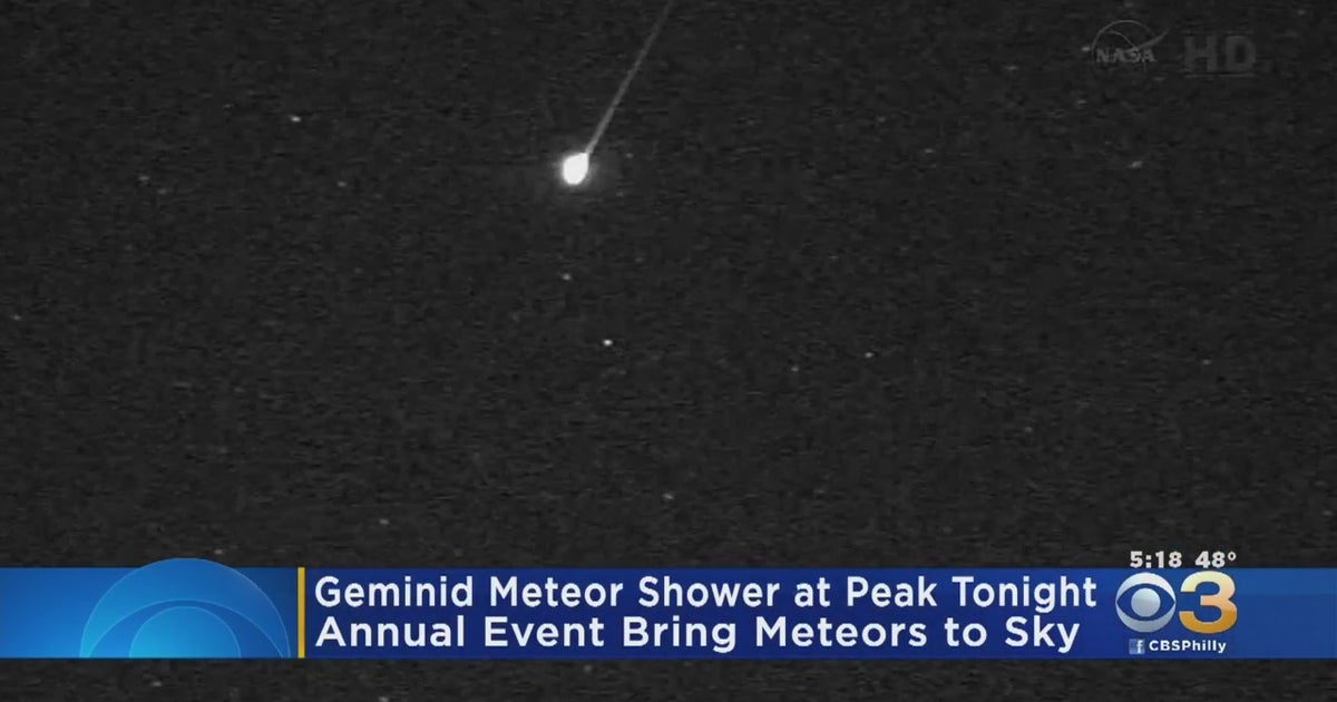 Geminid Meteor Shower To Take Place Overnight - CBS Philadelphia