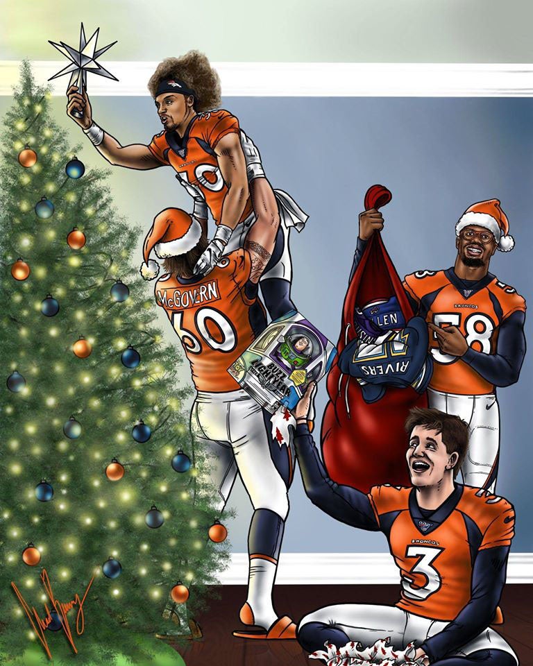 Denver Broncos Cartoon Shows Christmas Is A 'Team Effort' - CBS Colorado