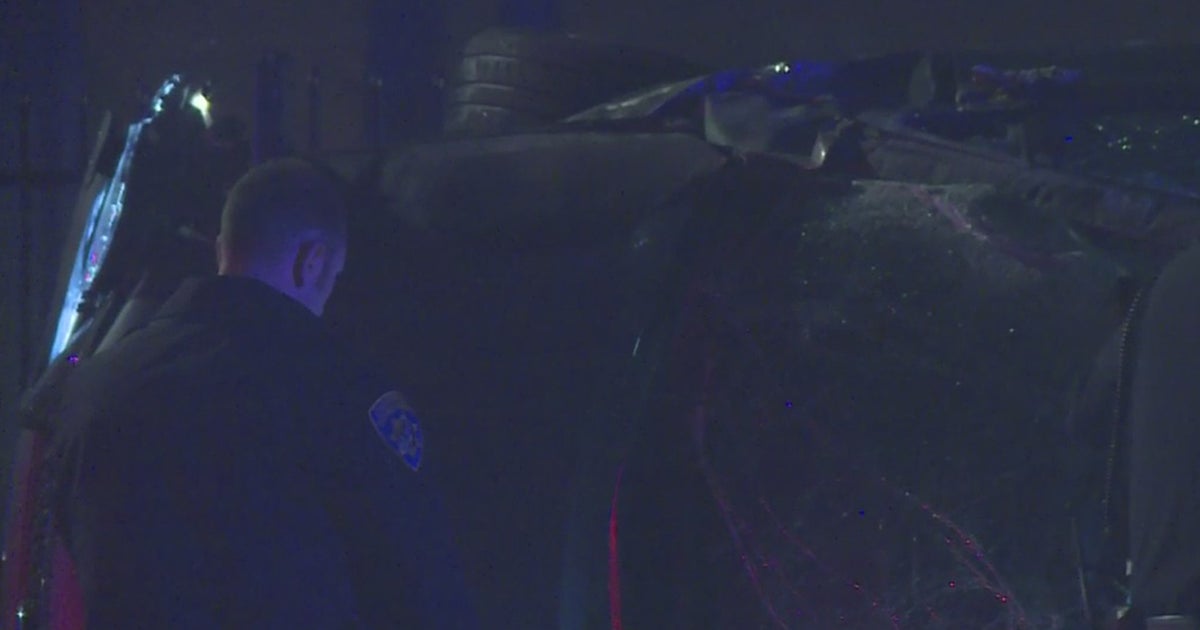 Driver Ejected From Car In Arden Arcade Rollover Crash - CBS Sacramento