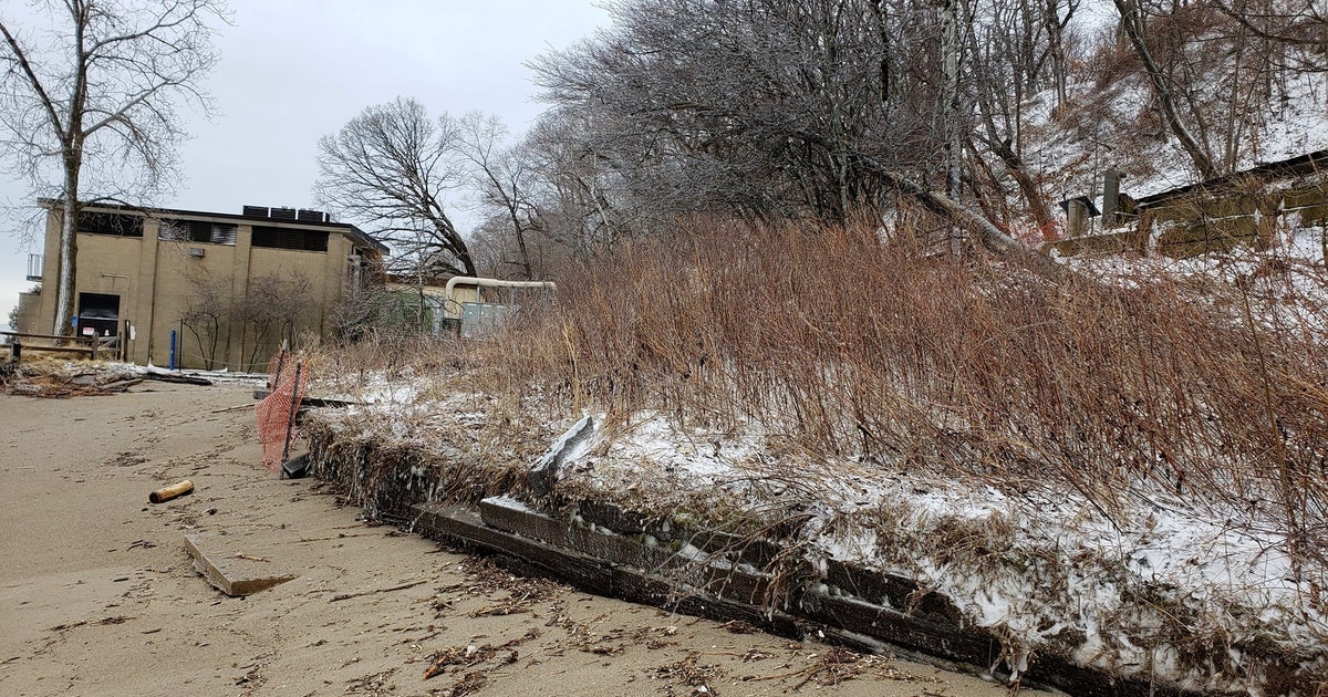 Sunrise Beach And Park In Lake Bluff Left Severely Damaged By Waves ...