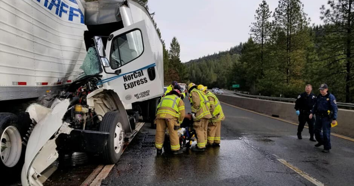 Distracted Delivery Truck Driver Rear-Ends Big Rig Stopped On I-80 ...