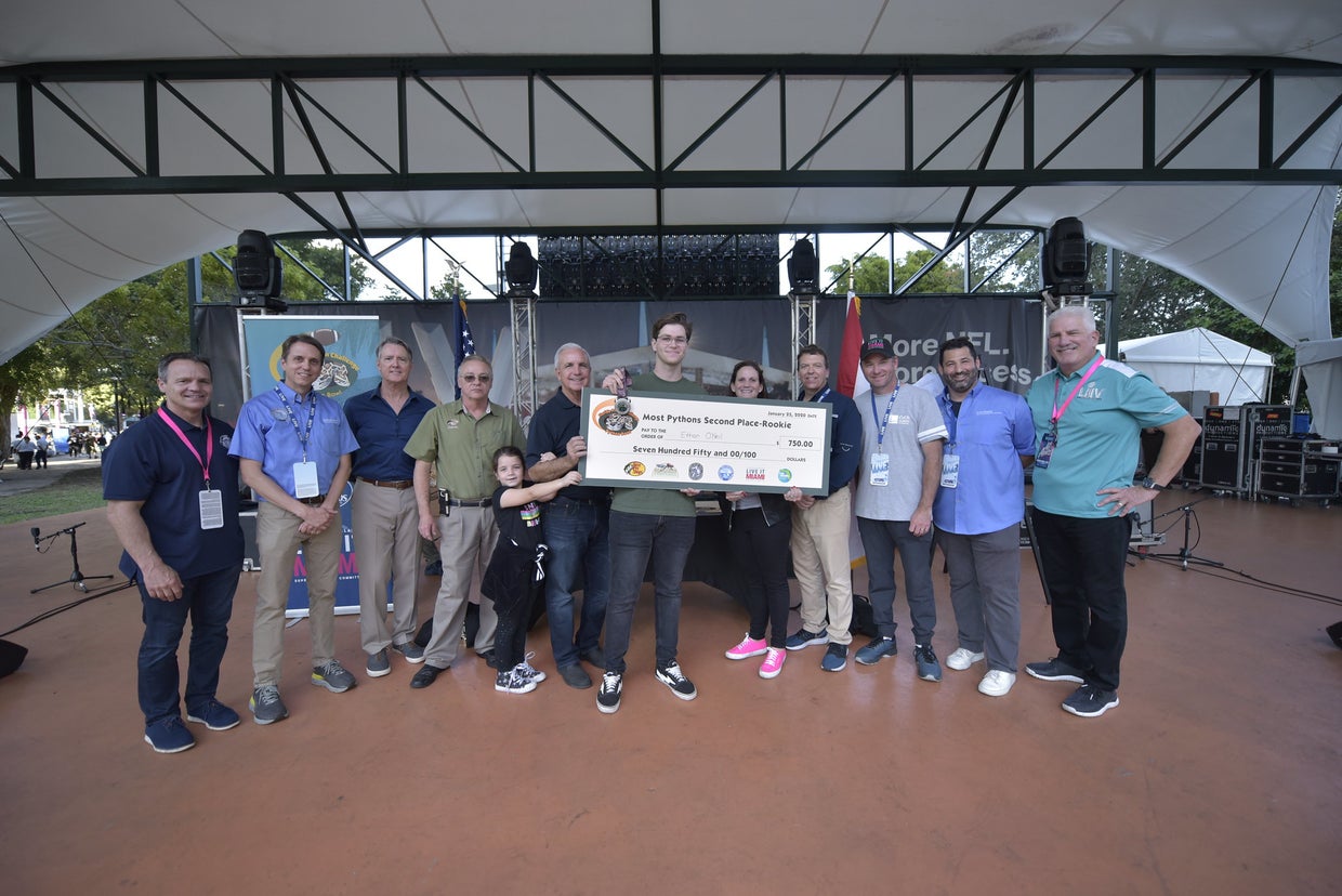 PIX: Super Bowl 2020 Python Bowl Winners