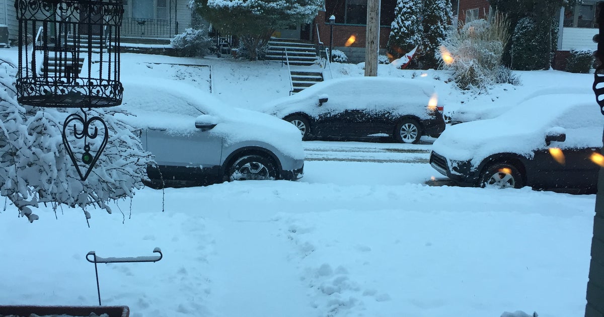 Snow Storm Hits Pittsburgh Area