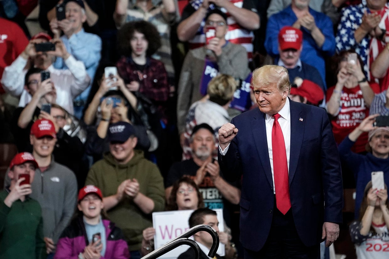 Trump rally Manchester: Trump urges independents to vote for the ...