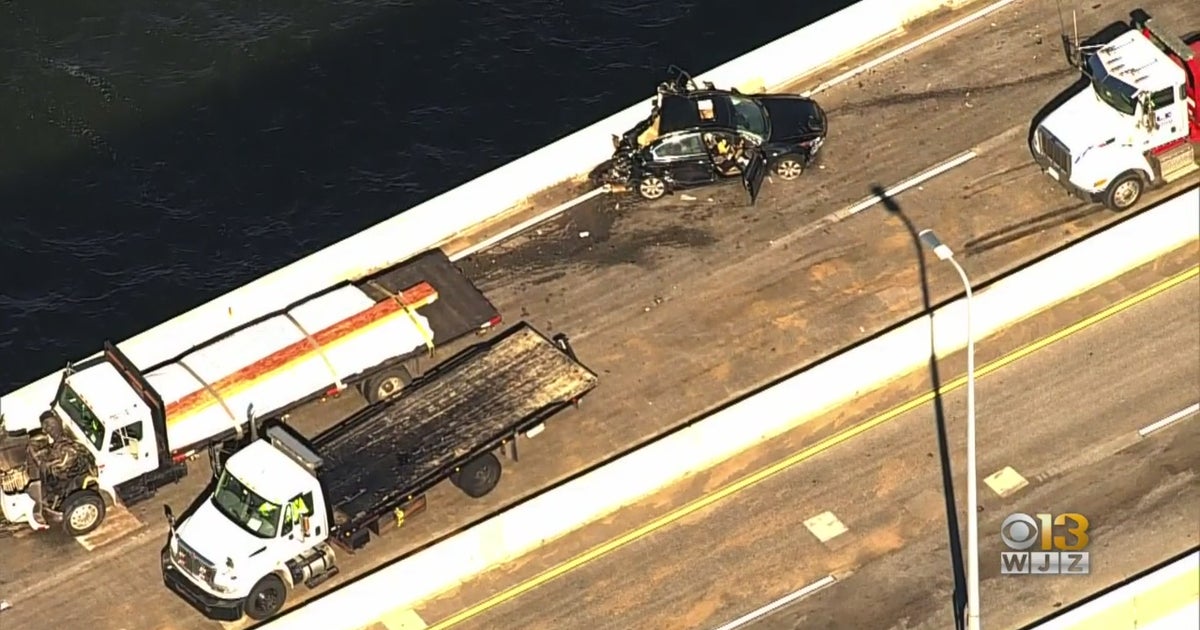 Man Killed After Being Knocked Off Key Bridge During Crash - CBS Baltimore