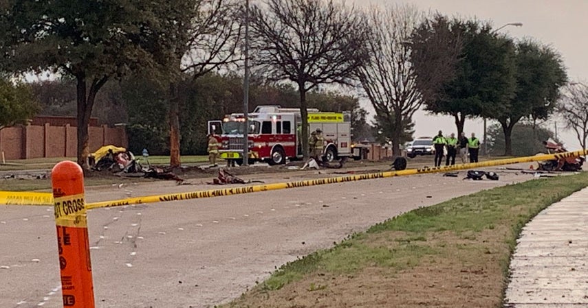 3 Dead After Fiery Single-Vehicle Crash In Plano - CBS Texas