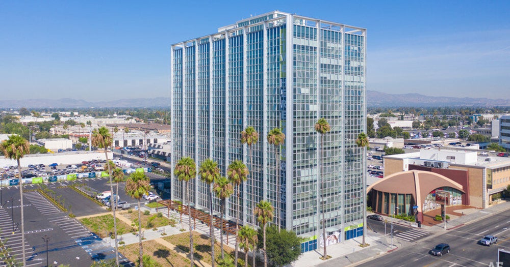 Panorama Tower, Empty Since Northridge Earthquake, Reopens With Nearly ...