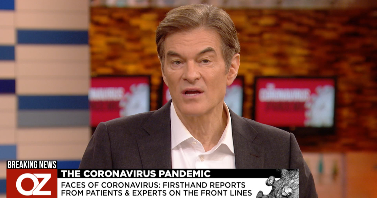 Dr. Oz And Dr. Sam Fink Discuss What Worries Him About The Pandemic And ...