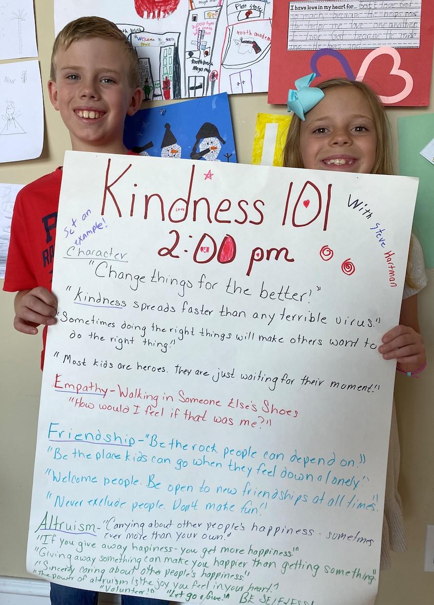 "Kindness 101": Children write letters to their heroes