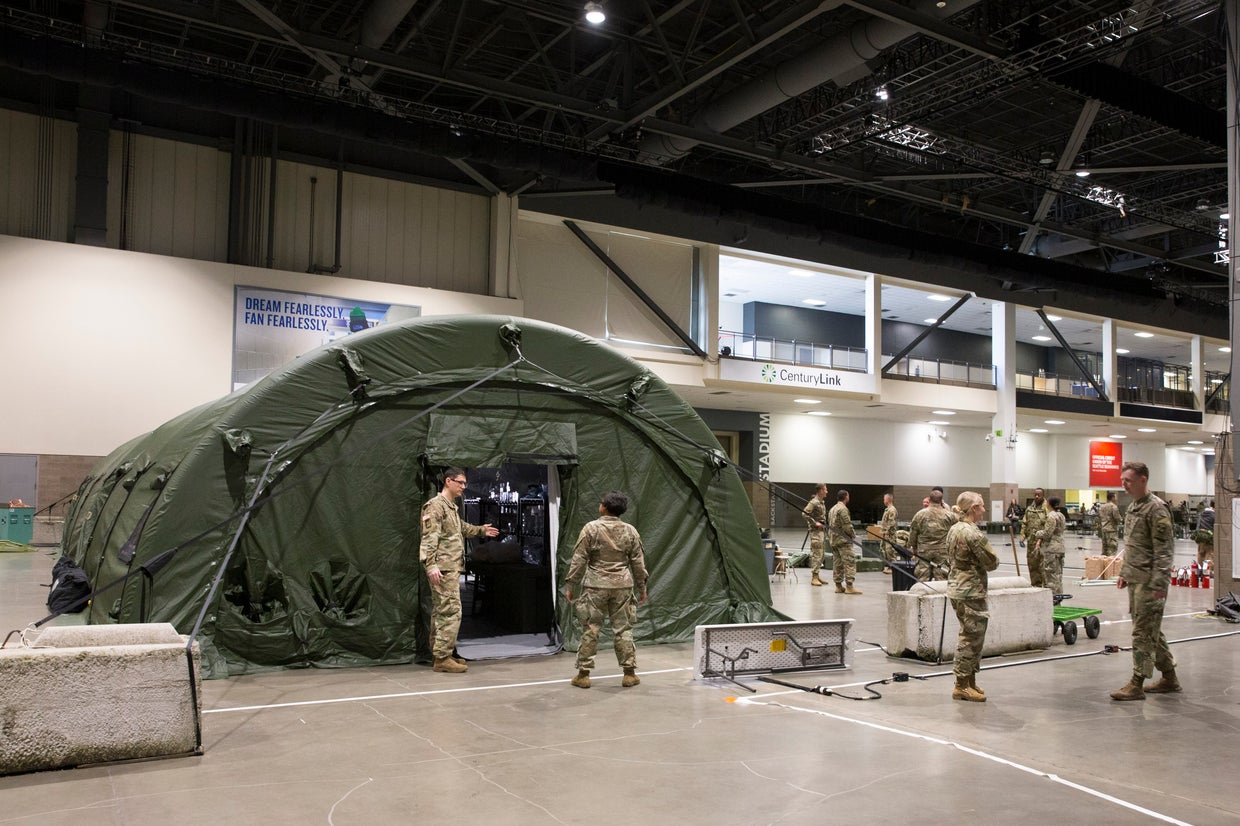 Coronavirus Pandemic: Fort Carson Soldiers Setting Up Field Hospital In ...