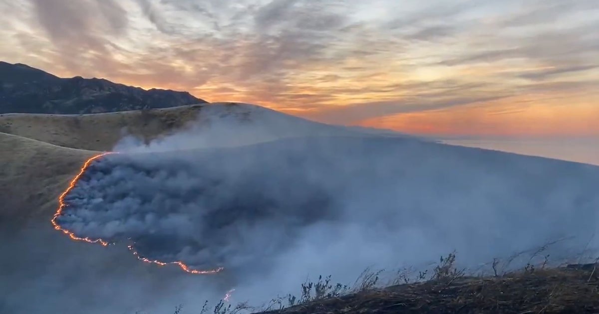 Hollister Fire In Santa Barbara County Grows To 200 Acres - CBS Los Angeles