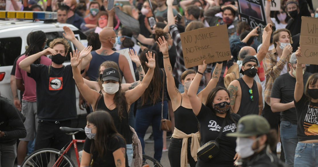 Police Protest Turns Violent In Downtown Denver
