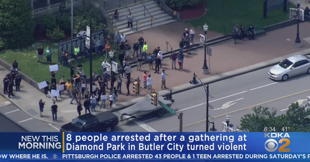 8 People Arrested At Protest At Diamond Park In Butler - CBS Pittsburgh