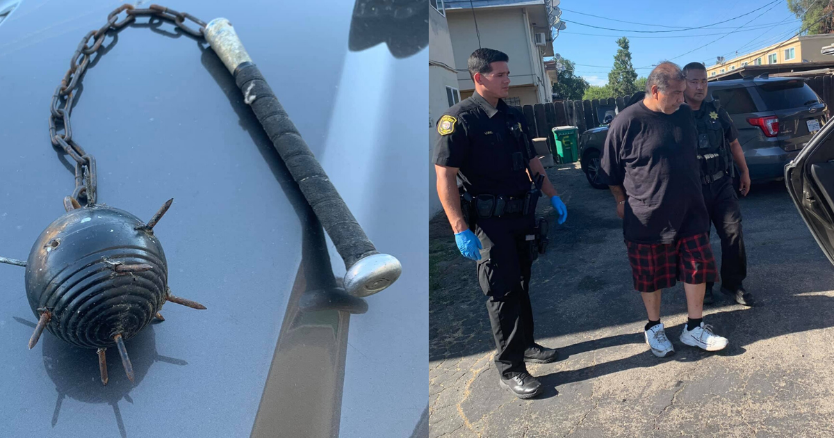 Police Find Medieval Mace In Car While Making Arrest - CBS Sacramento