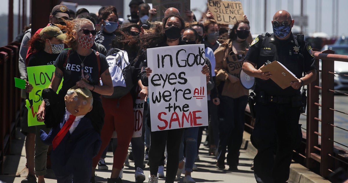 Thousands March Across Golden Gate Bridge, Demonstrators Gather in ...