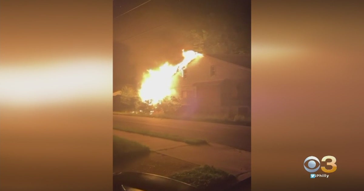 Camden House Fire Caught On Video - CBS Philadelphia