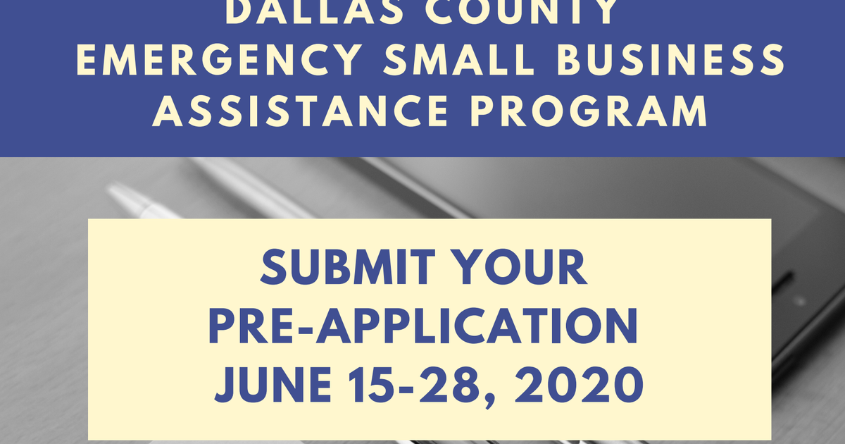 $5M Small Business Assistance Program Opens In Dallas County - CBS Texas