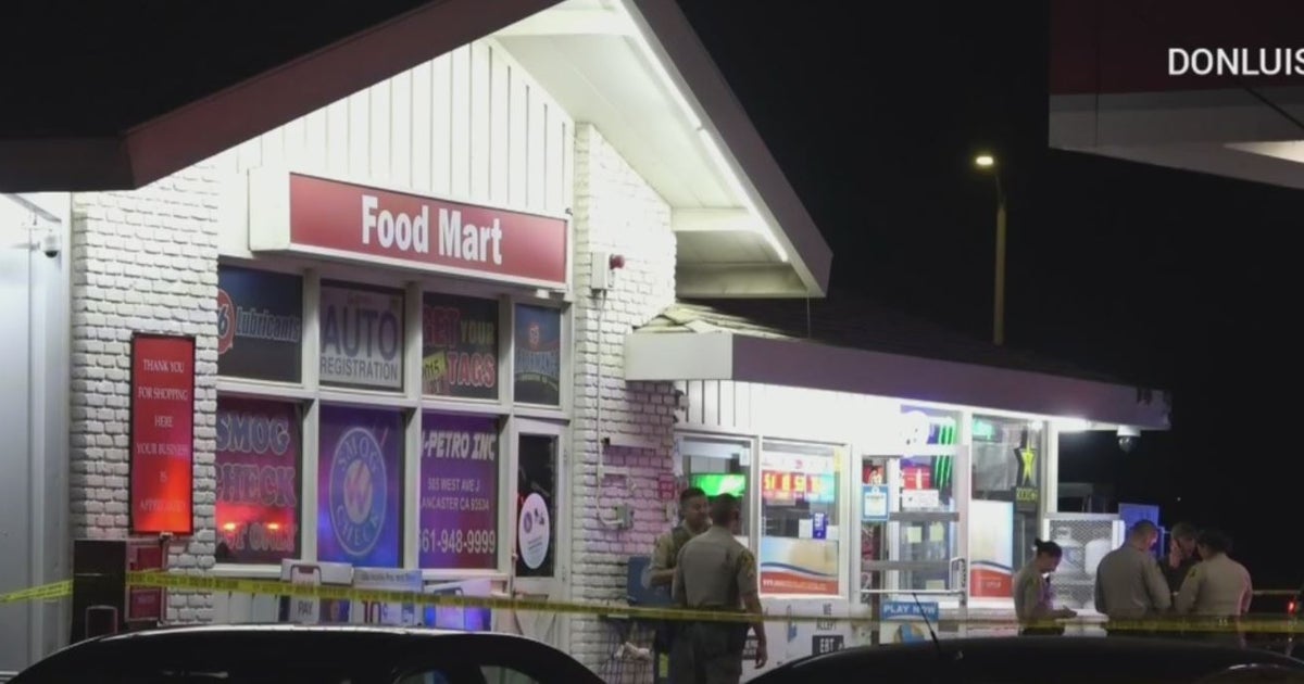 Robber Guns Down Gas Station Attendant In Lancaster - CBS Los Angeles