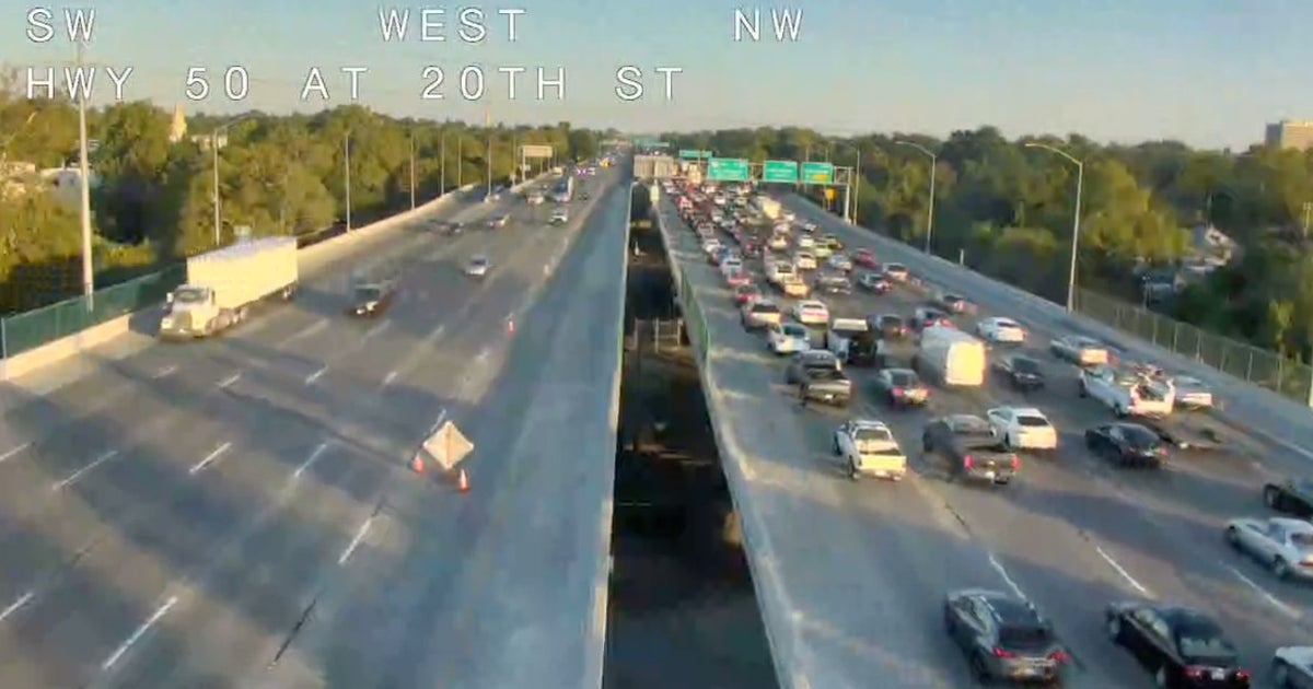 Crash On WB Highway 50 In Sacramento Left Only 1 Lane Open - CBS Sacramento