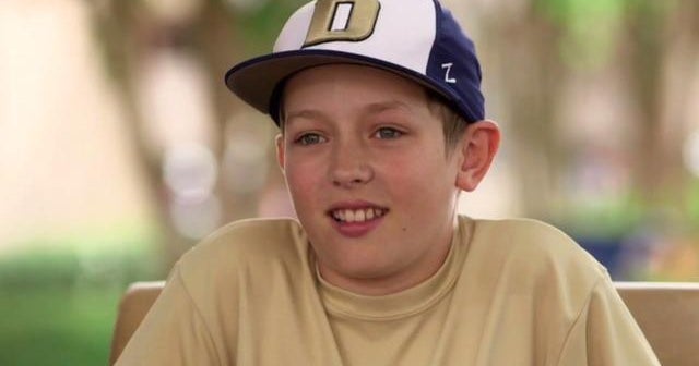 Georgia boy plays trumpet as a tribute to front-line workers - CBS News