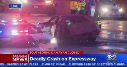 1 Dead After Fiery Crash On Dan Ryan Expressway At 73rd Street