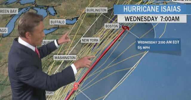 Hurricane Isaias churns toward U.S. East Coast - CBS News