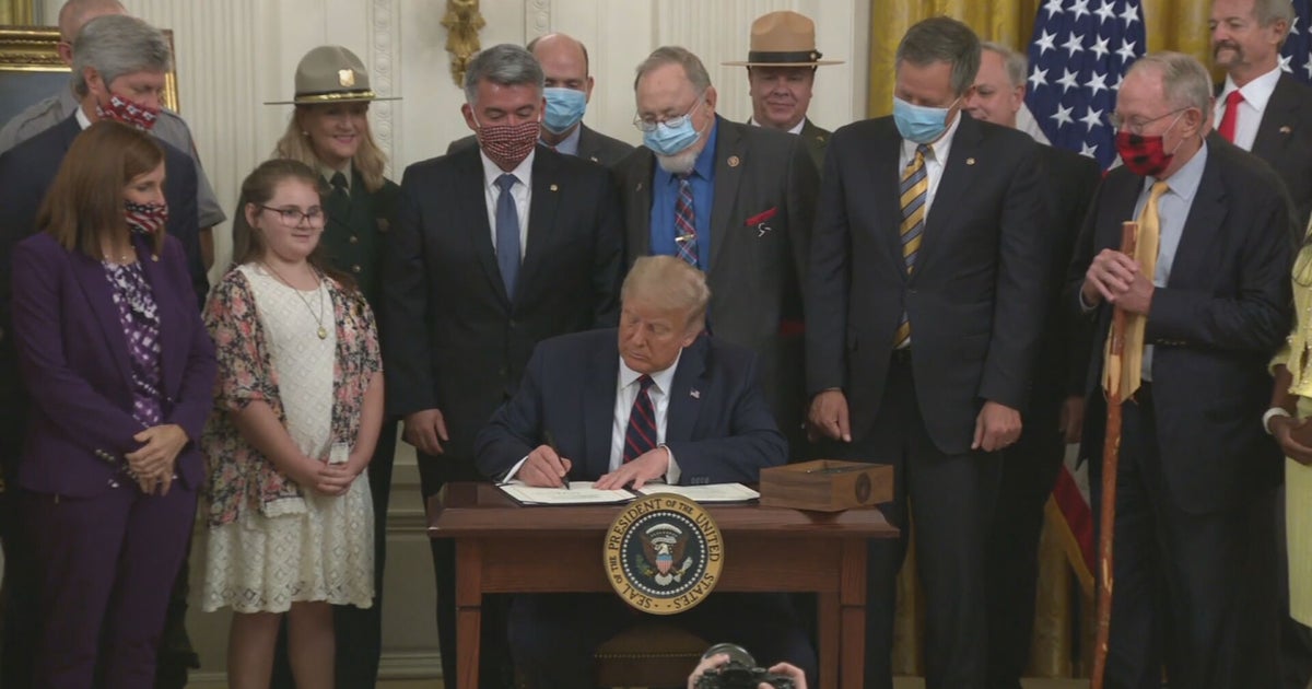 President Trump Signs Great American Outdoors Act Into Law - CBS Colorado