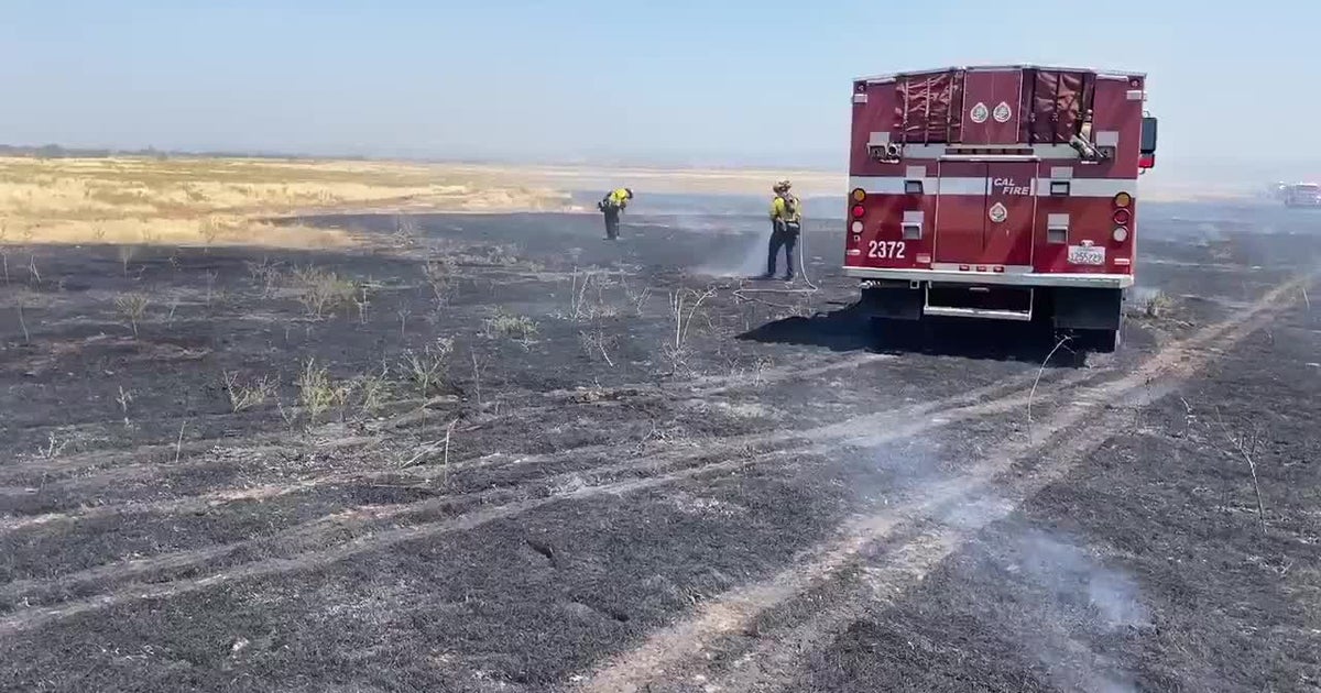 Grass Fire In Rural Placer County Near Roseville Burns 26 Acres - CBS ...