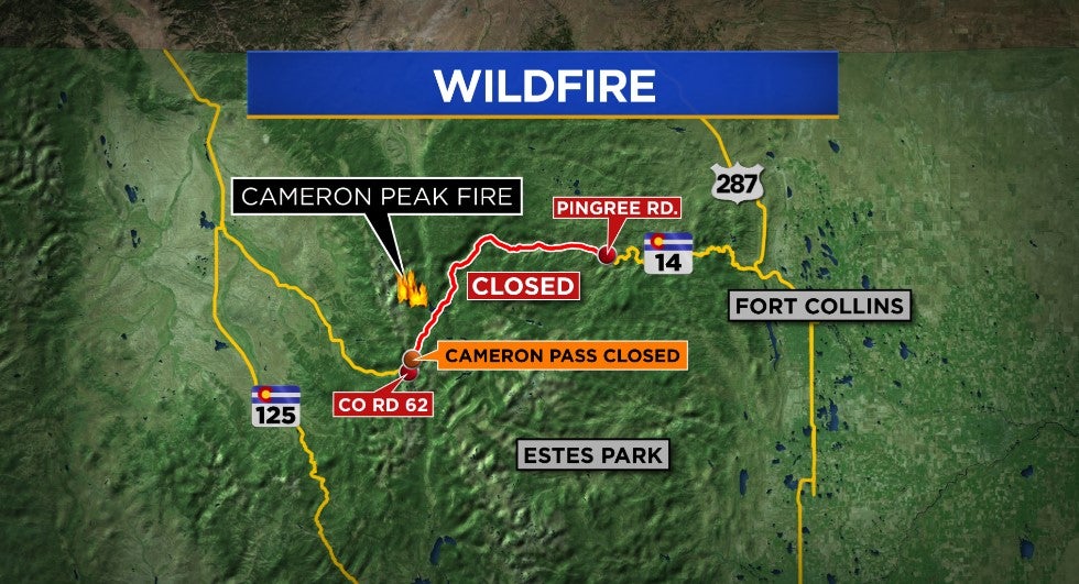 Evacuations Ordered As Cameron Peak Fire Burning In Larimer County ...