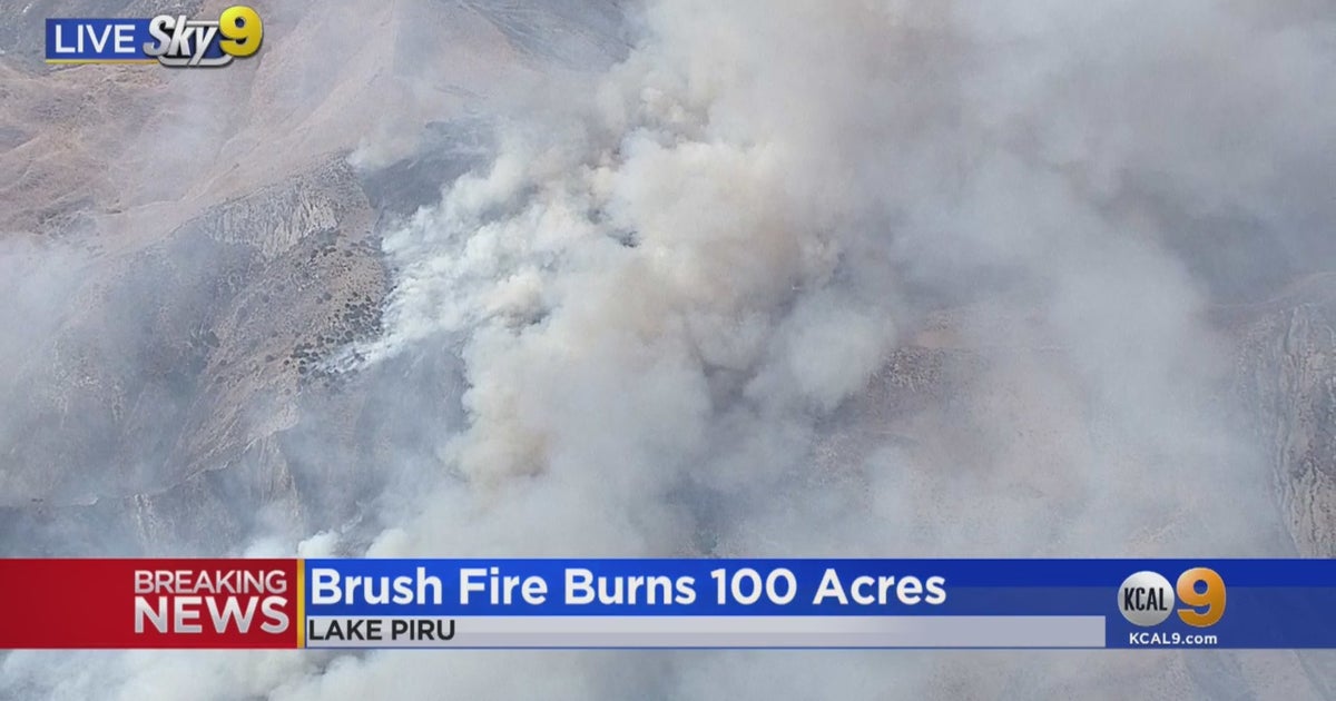Ventura County Fire Crews Battle Holser Fire Near Lake Piru, Structures ...
