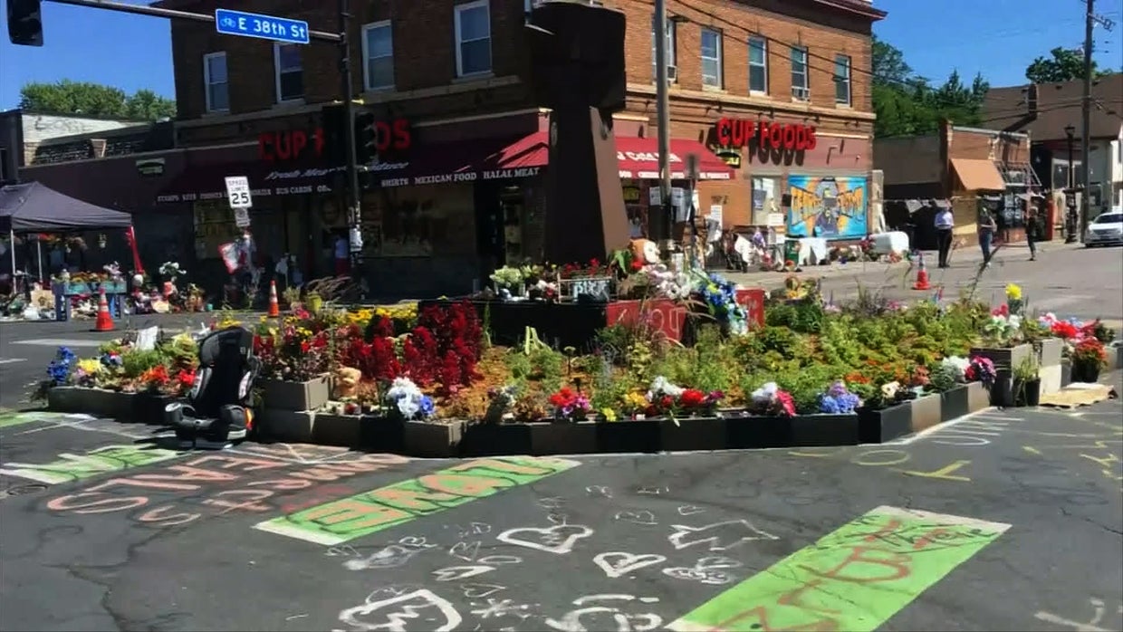 Future Of George Floyd Memorial Intersection Still Up In The Air - CBS ...