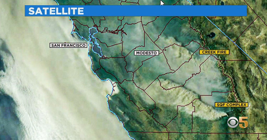Video: Smoke From Resurgent Sierra Wildfire Heads Toward Bay Area - CBS ...