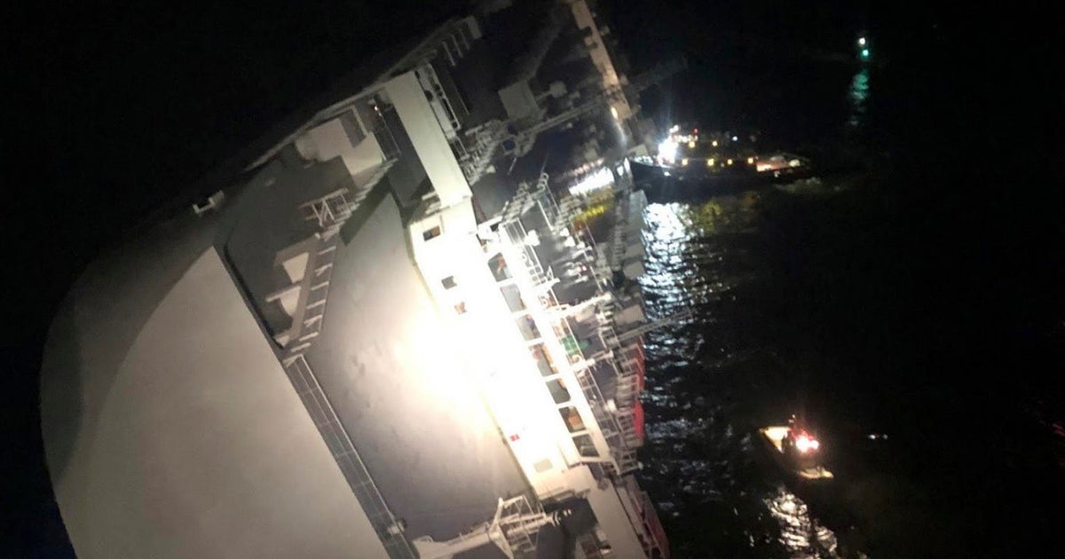 Audio captures sailors shouting before cargo ship capsized off Georgia ...