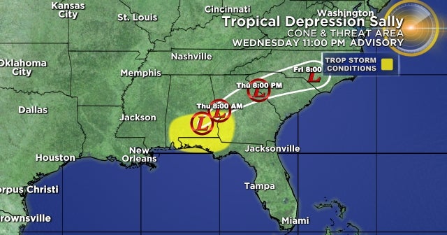 Tropical Depression Sally Still Causing Torrential Rains Over Eastern ...