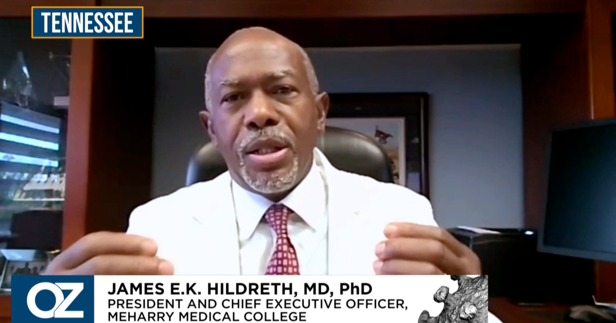 Dr. James Hildreth Tells Dr. Oz Why He Felt It Was Important To Enroll ...