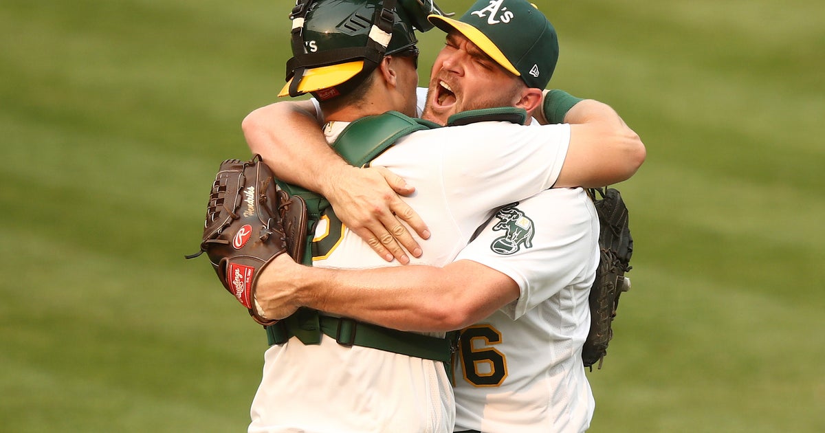 Pinder Delivers Timely Hit, A's Advance In Playoffs At Last - CBS ...