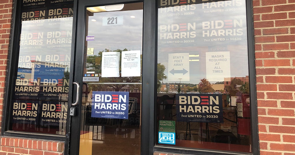 Volunteers With Biden-Harris Campaign Distribute Signs In The Area ...