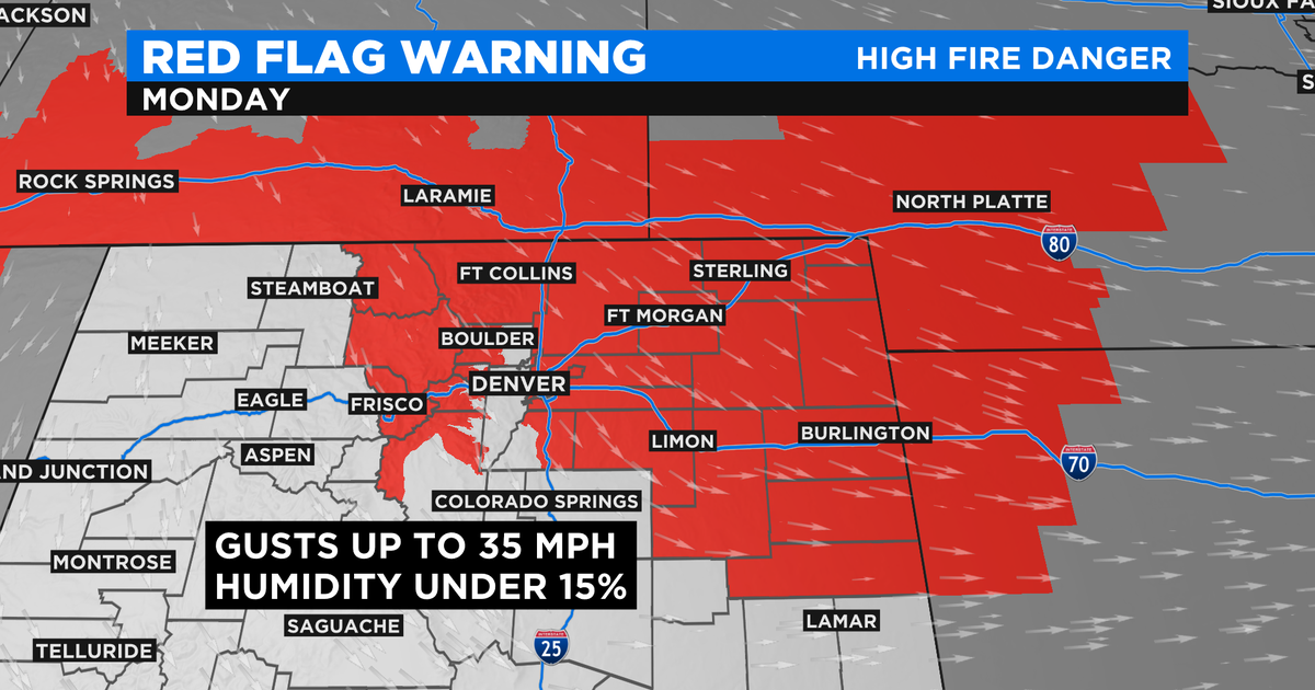 Fire Danger Ramps Up For Monday In Colorado - CBS Colorado