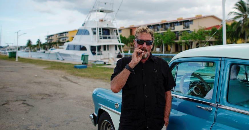 Software entrepreneur John McAfee charged with U.S. tax evasion - CBS News