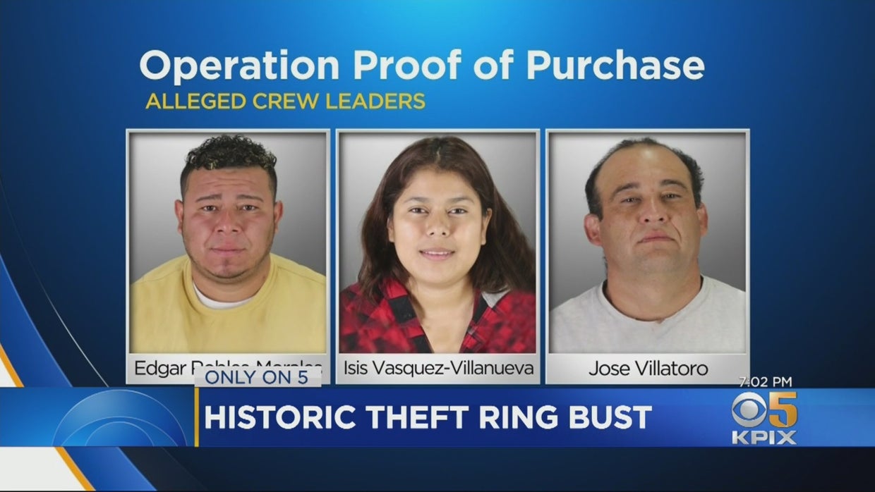 Major San Francisco Bay Area Retail Theft Ring Busted Five Suspects
